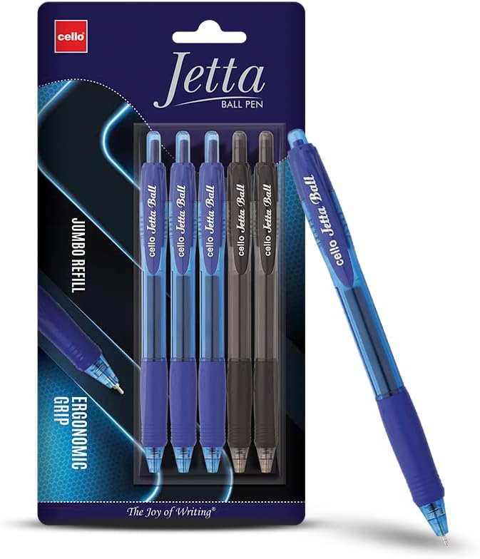 Cello Papersoft Ball Pens | Pack of 10 | Blue Ball Pens | Smooth Ball ...