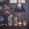 GO&SO Navy Blue Lamp Shade Scalloped Lampshade,Petal Edge Braid Bell ...