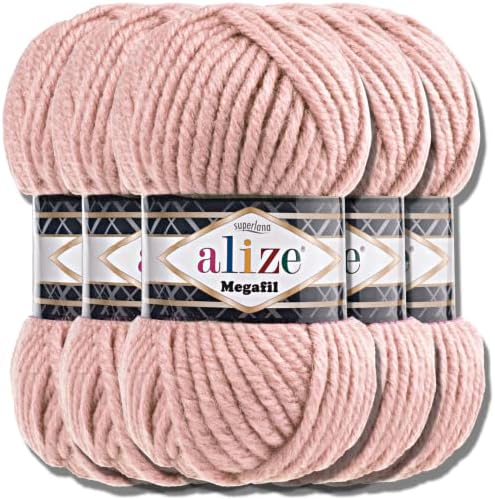 Alize 5x 100g Superlana Megafil Türkische Wolle Super Bulky ...