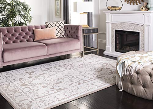 SAFAVIEH Area Rug 9x12 - Reflection Collection - Large - Beige & Cream ...
