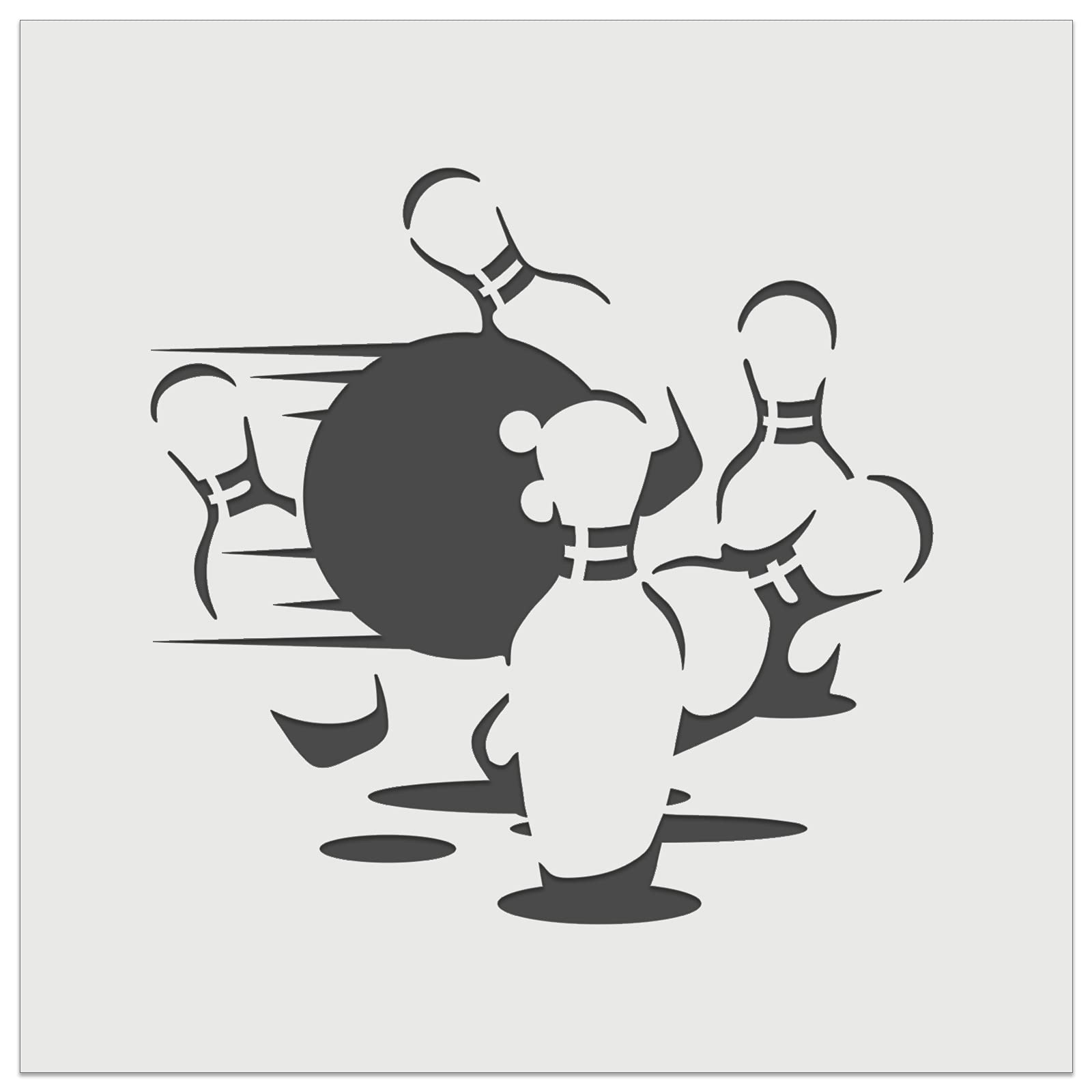 Bowling Pin Stencil