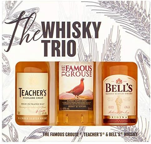 Whisky gift selection box 50ml set of three : Amazon.co.uk: Grocery