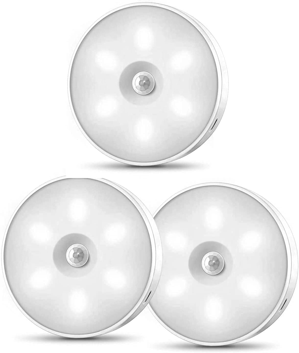 Motion Sensor Light, Newest Version USB Rechargeable Wireless Closet ...