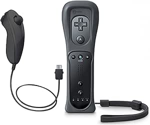 OSTENT Mando a distancia 2 en 1 integrado Motion Plus + Nunchuk para ...