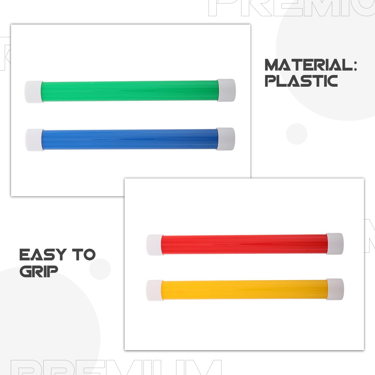 Snapklik.com : Children S Relay Baton Set 4Pcs 10 Inch Plastic Running ...