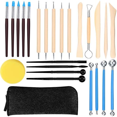 Polymer Clay Tools, 25 Pcs Clay Sculpting Tools, Ball Stylus Dotting ...