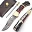 Amazon.com : Lara Eagle Damascus Pocket Knife for Men - 133 Layer Solid ...