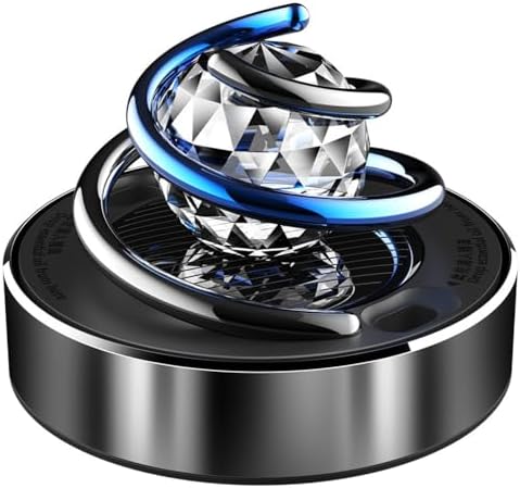 Amazon.com: Shkalacar Car Air Fresheners Solar Powered Rotating Car ...