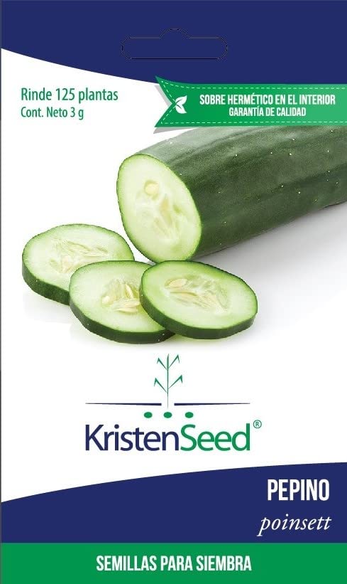 Semilla de Pepino Americano Poinsett 76 Pack con 10 Piezas Kristen Seed ...