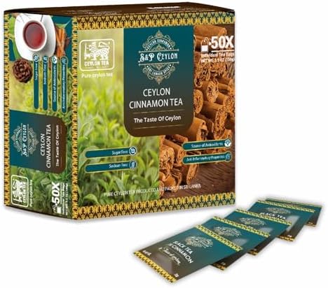 Amazon.com : S & P Ceylon Cinnamon Black Tea - Exquisite Flavor and ...