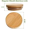 Amazon.com: Wooden Mason Jar Lids, 8 Pcs Bamboo Wooden Storage Lids ...