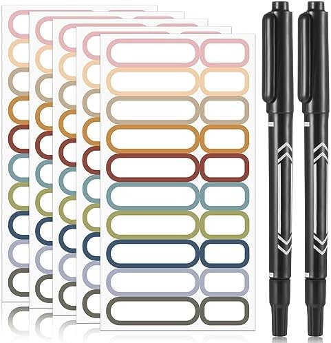 Amazon.com : Outus 320 Pcs Waterproof Removable Labels with Makers Pen ...