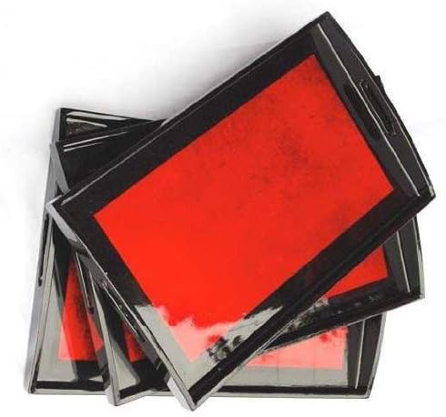 Amazon.com | Red Lacquer Tray - 11"x16" Vietnamese Lacquerware TR1 ...