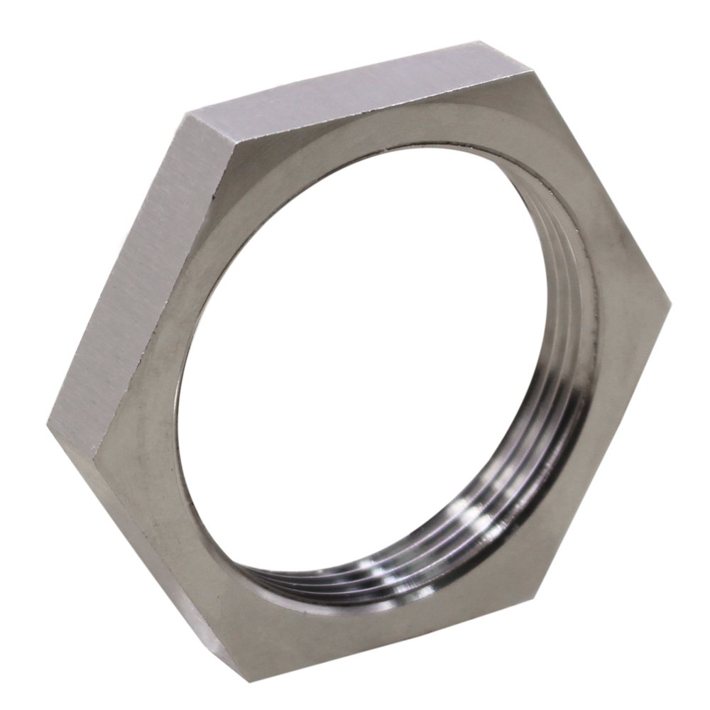 Snapklik.com : Cast Pipe Fitting Stainless Steel 304 Hex Locknut 1-1/2 ...