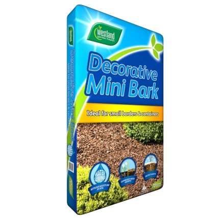 70L WESTLAND DECORATIVE MINI BARK BED BORDER WEED SUPPRESSION CONTAINER ...