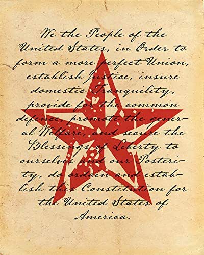 Amazon.com: United States Preamble Quote - Wall Art Decor Print on ...