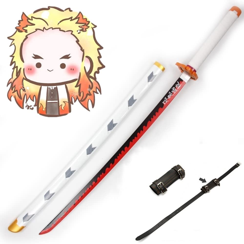 Buy ZJIEX Demon Slayer Blade Wooden Cosplay for Rengoku Kyoujurou ...