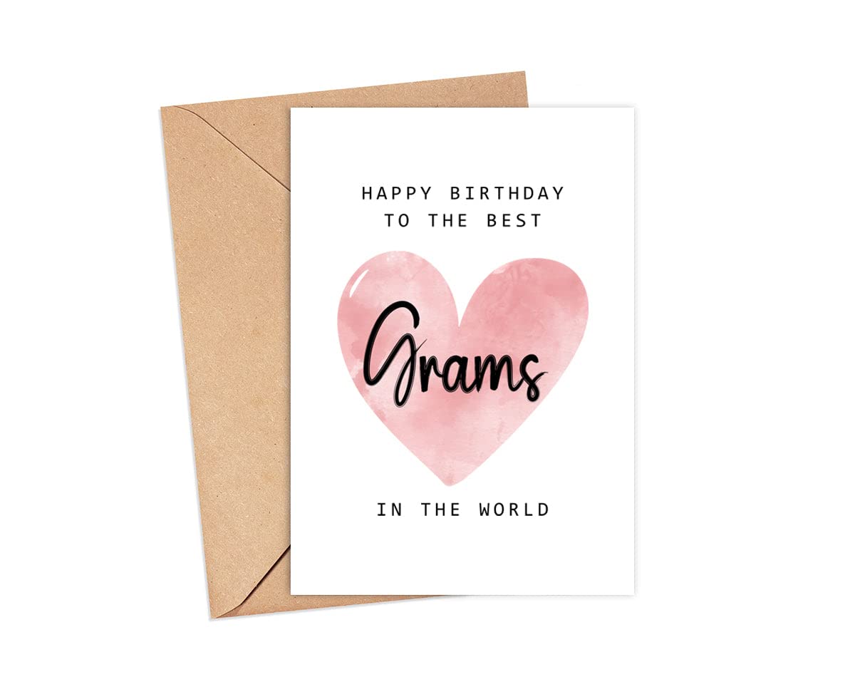 Happy Birthday To The Best Grams In The World Card | Desertcart INDIA