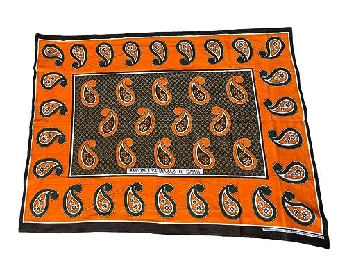 Amazon.com: Original African shuka/wrapper/kanga/African Cotton Fabric ...