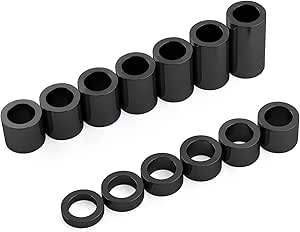 Amazon.com: moqiang Wheel Axle Spacer Kit 3/4'' ID 1-1/4'' OD Aluminum ...