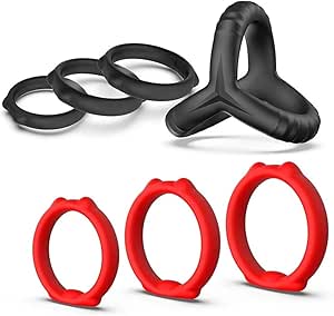 Amazon.com: 7 Pcs/Set Cock Ring Delay Ejaculation Adult Dick ...