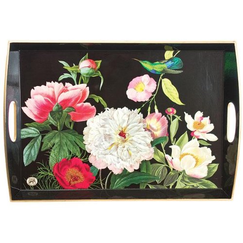 Buy Michel Design Works Decoupage Wooden Tray, Peony Blossom, 20 by 13 ...