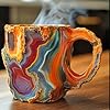 Amazon.com: Wusdayer 200ml Mineral Crystal Coffee Mugs,Multi-Colored ...