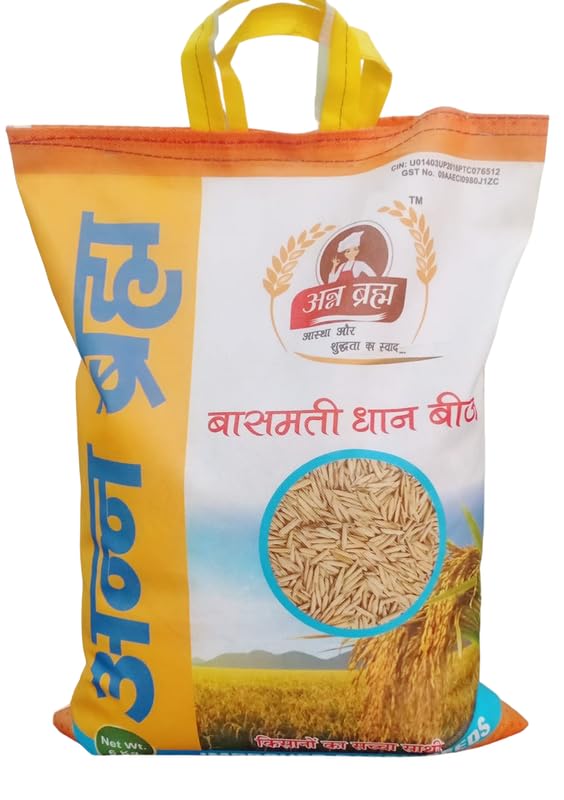 ANNA BRAHM Basmati Paddy Certified Seed Pusa Basmati 1509_Pack of 2 ...