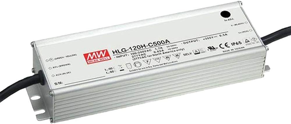 Amazon.com: MW Mean Well HLG-120H-C350A 430V 350mA 150.5W Single Output Switching LED Power ...