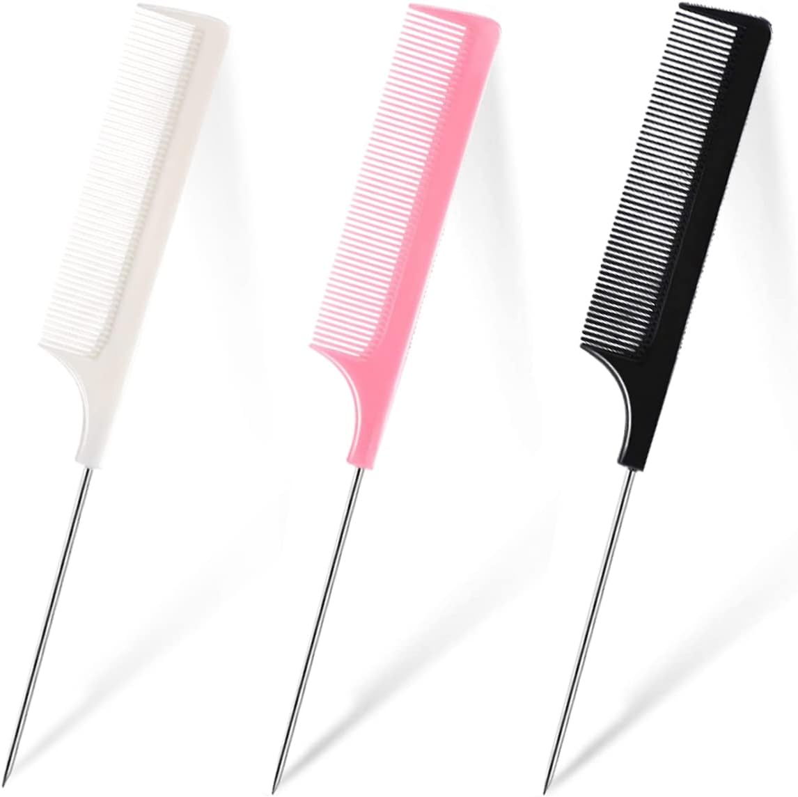 3 Pcs Hair Comb Parting Comb Pin Tail Combs,Rat Tail Combs Salon ...