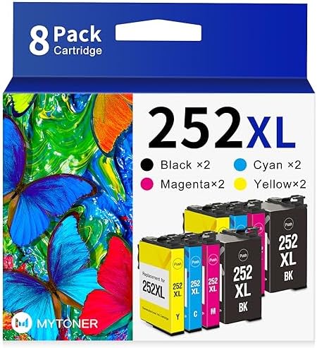 E-Z Ink Pro 252XL Remanufactured Ink Cartridges Replacement for Epson ...