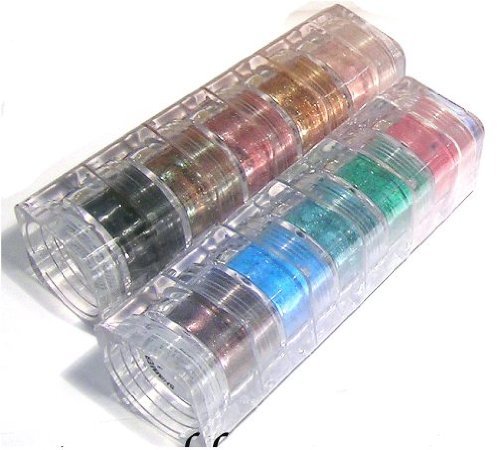 Amazon.com : Micabella Natural Mineral Makeup 5 Stacks Eye Shadow Brown ...
