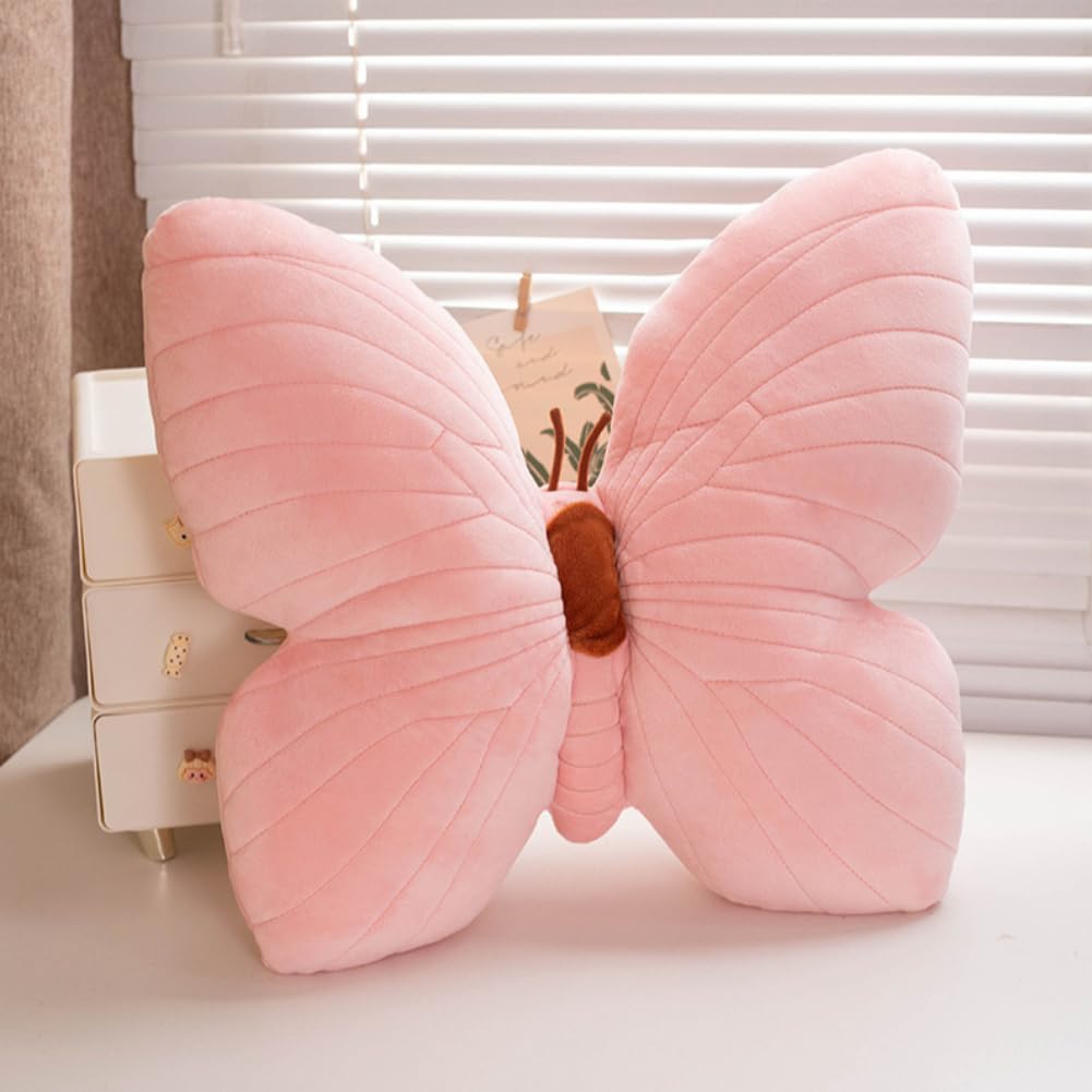 Amazon.com: Gujuja Butterfly Shaped Throw Pillow Cute Plush Butterfly ...