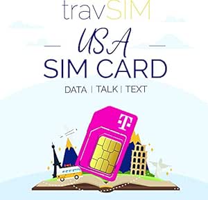 Amazon.com: travSIM USA SIM Card (T-Mobile SIM Card) Valid for 7 Days – 50GB 3G 4G LTE Mobile ...