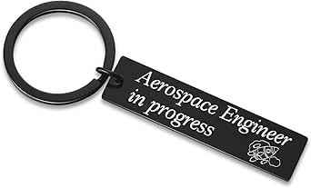 Amazon.com: Aerospace Engineer in Progress Keychain Engineering Gifts ...