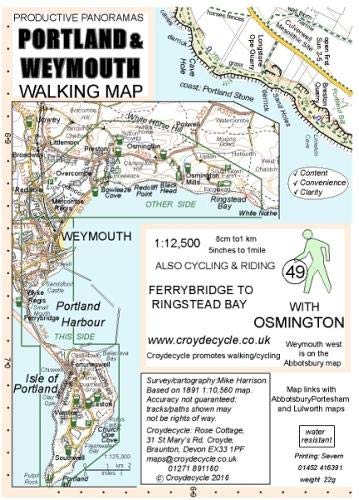 Portland & Weymouth Walking Map: Ferrybridge to Ringstead Bay: 49 ...