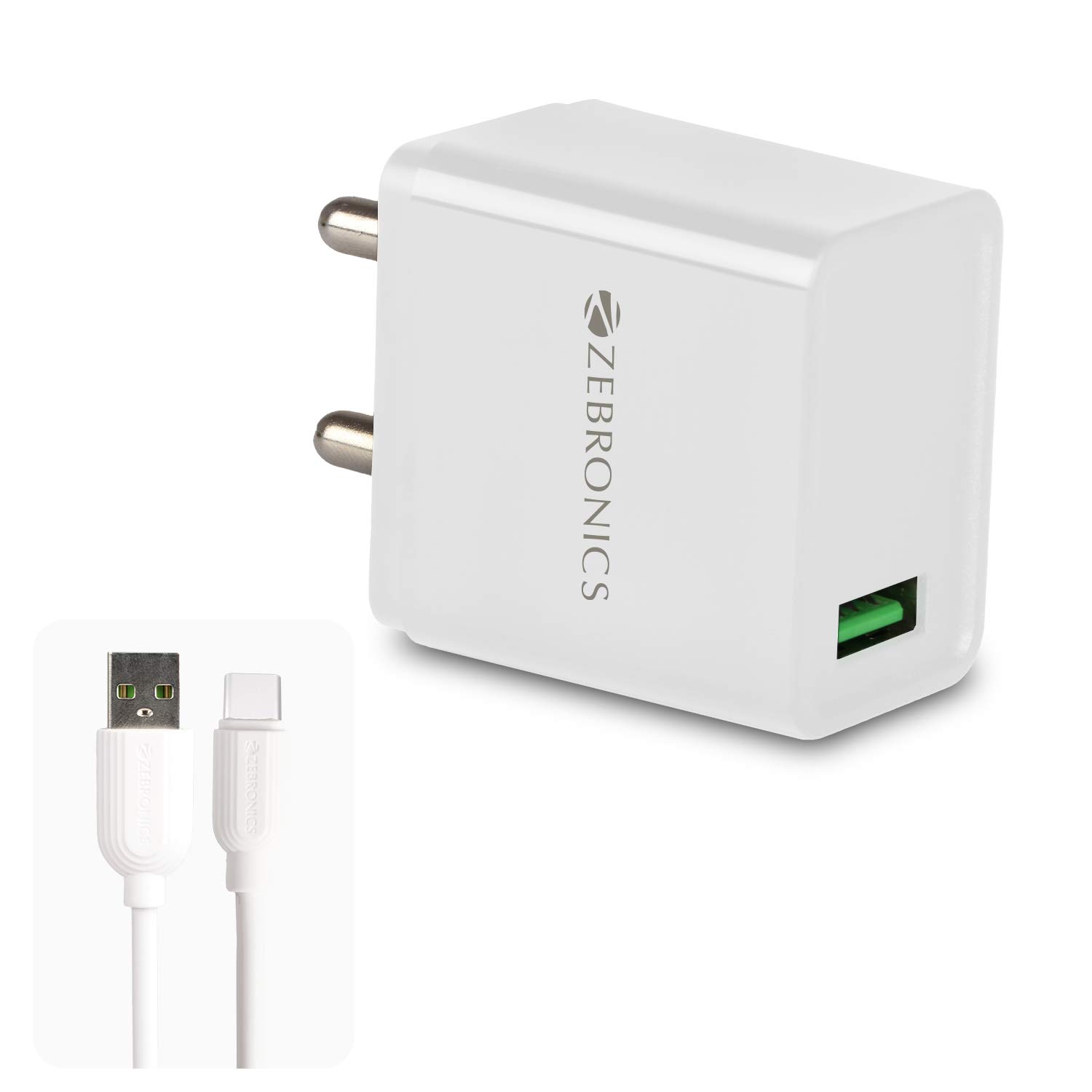 Zebronics Zeb-Ma5311Q 18 W Single Port Charging Adapter for Mobile ...