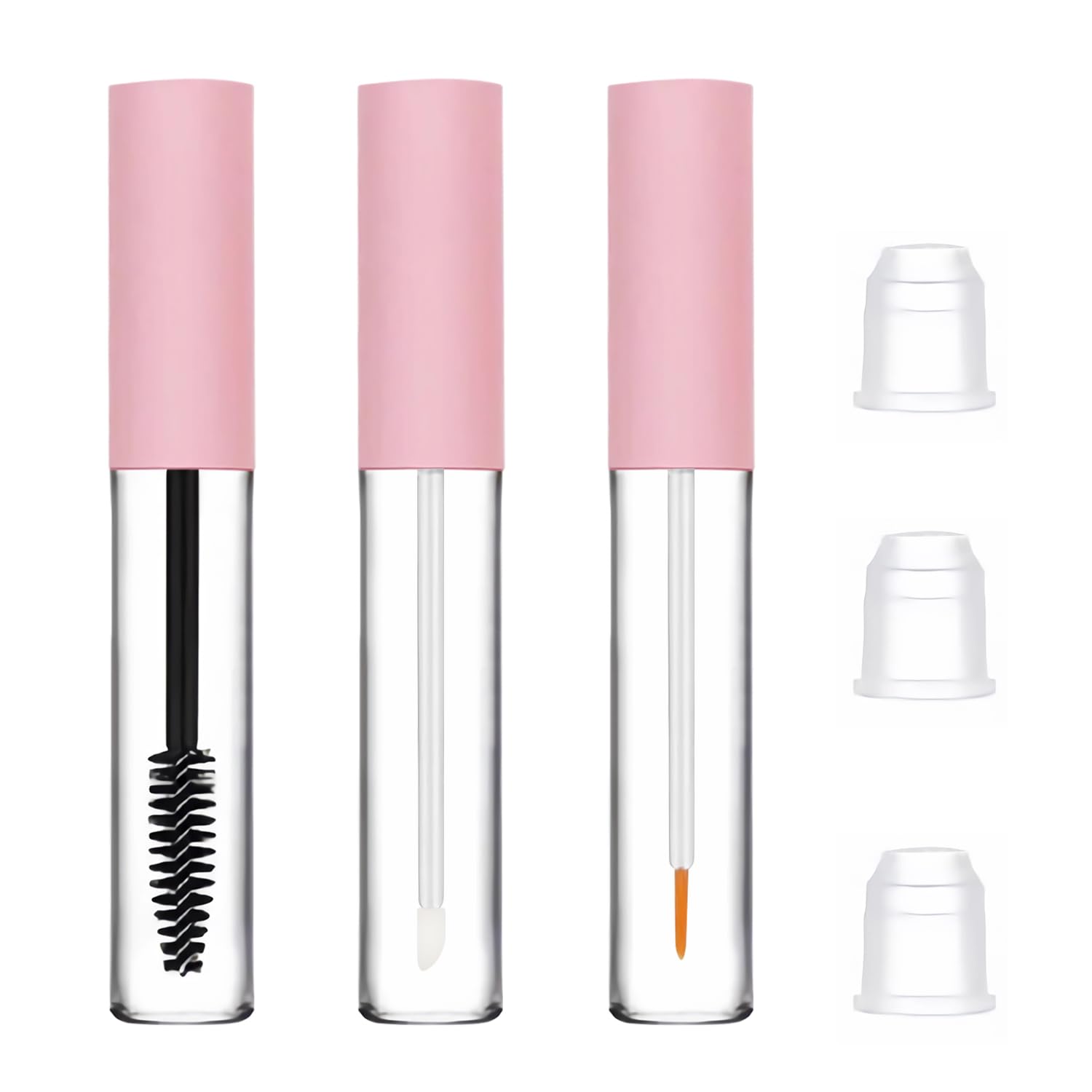Amazon.com : uadbau 3 Pack 10ml Clear Mascara Tube with Wand, Empty ...