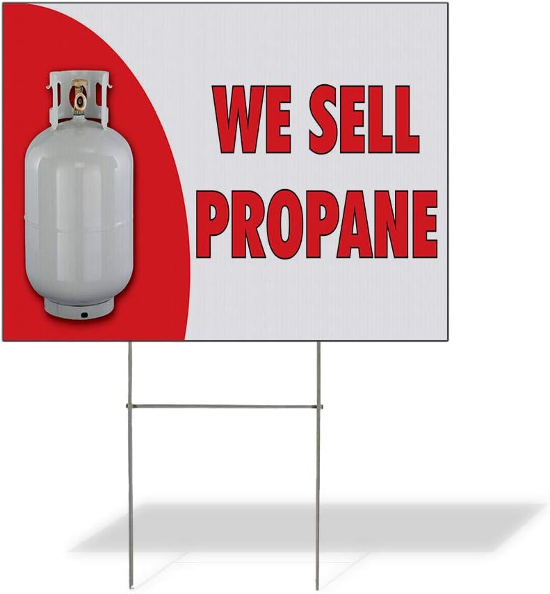 Amazon.com : Plastic Weatherproof Yard Sign We Sell Propane Business ...