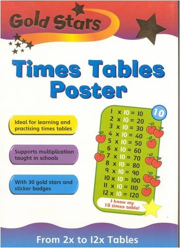 Times Table Wallchart (Gold Stars Times Table): 9781405432559: Amazon ...