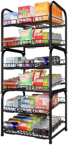 Amazon.com: NUNET 2 Pack Can Rack Organizer, 3 Tier Stackable Storage ...