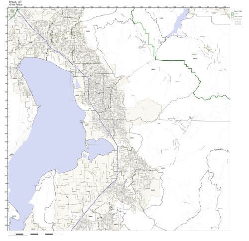 Provo, UT ZIP Code Map Not Laminated: Amazon.com: Office Products
