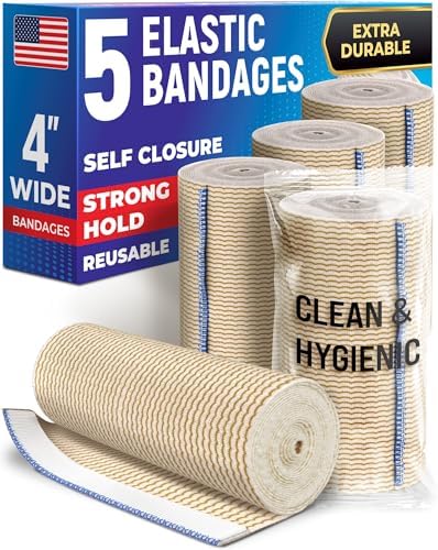 Amazon.com: AZEN Premium 6 Pack Elastic Bandage Wrap 4 Inch ...