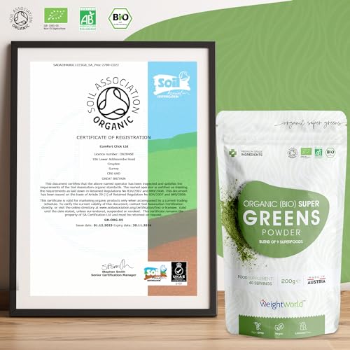 Organic Super Greens Powder – Blend of 9 Natural Greens and Superfood ...