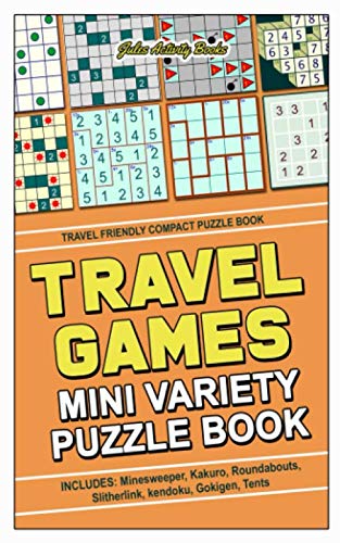 Travel Games Mini Variety Puzzle Book: Travel Friendly Compact Puzzle ...