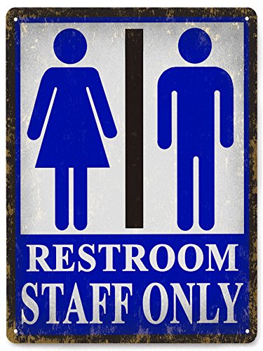 Staff Only Signs Restroom