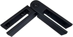 LukLoy Adjustable Glass to Glass Clip, Matte Black Double-sided Glass ...
