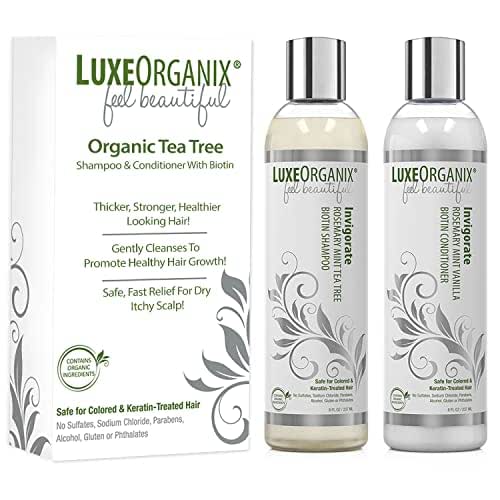Amazon.com: Sulfate Free Tea Tree Shampoo and Conditioner Set ...