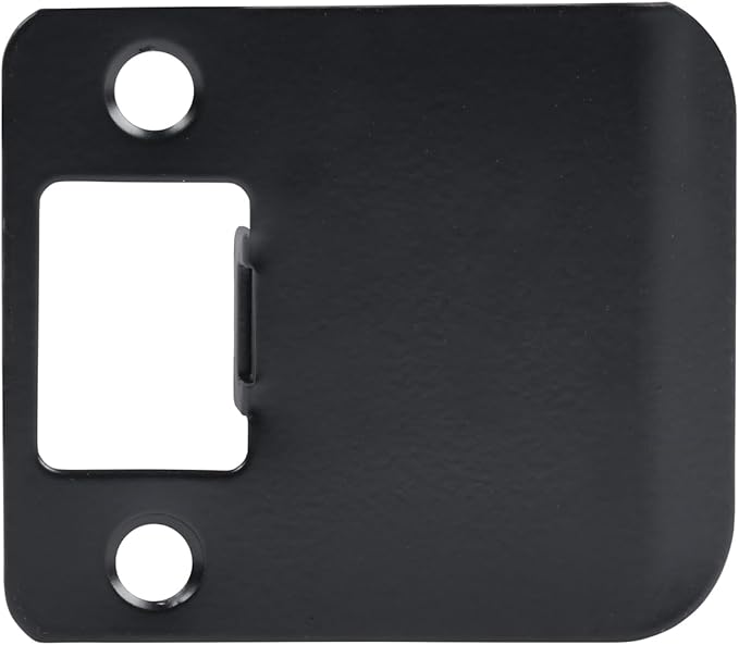 Designers Impressions Matte Black 2" Inch Extended Lip Strike Plate ...