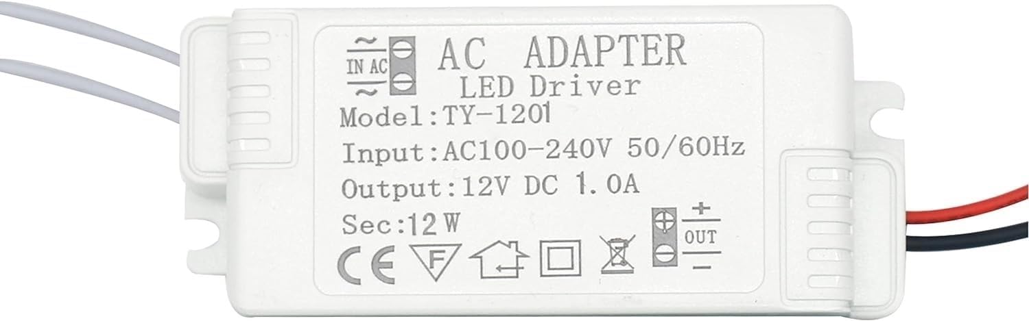 Amazon.com: LED Driver 12v 5A LED Power Supply for LED AC220 to 12V 1A 2A 3A Power Supply ...